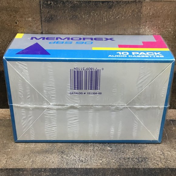 Media | 199s Memorex 90 Audio Cassette Tape Dbs Normal Bias Blank New Sealed Box Of 10 | Poshmark
